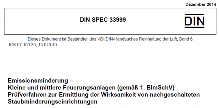 RRF – Prüfung und Zertifizierung von Feuerstätten